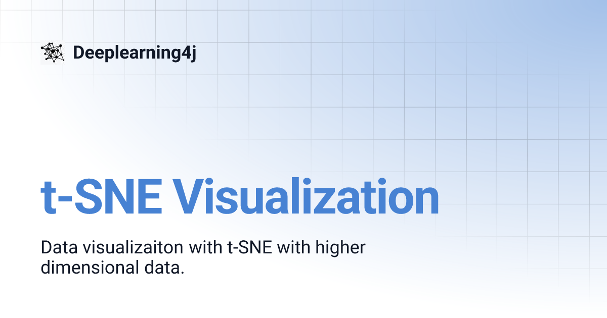 t-SNE Visualization | Deeplearning4j