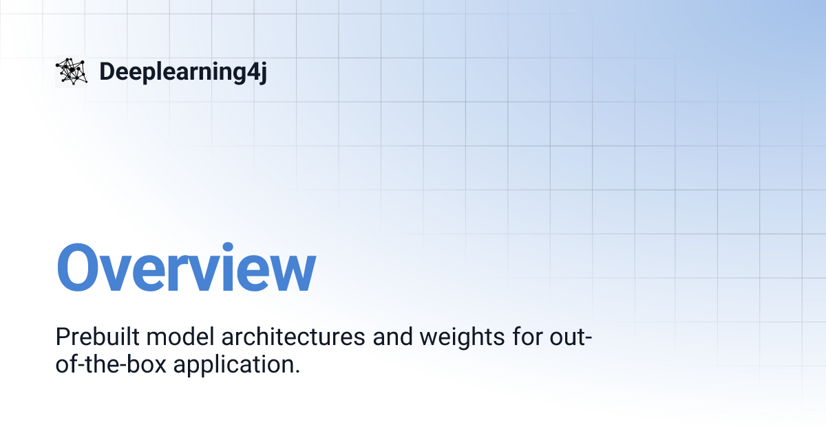 Overview | Deeplearning4j